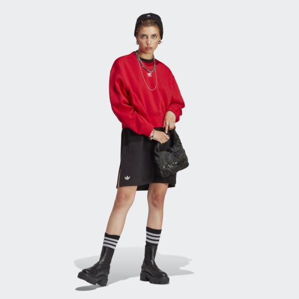 Sudadera Adicolor Essentials Crew Escarlata Adidas Co [ADIASCO23058 ...